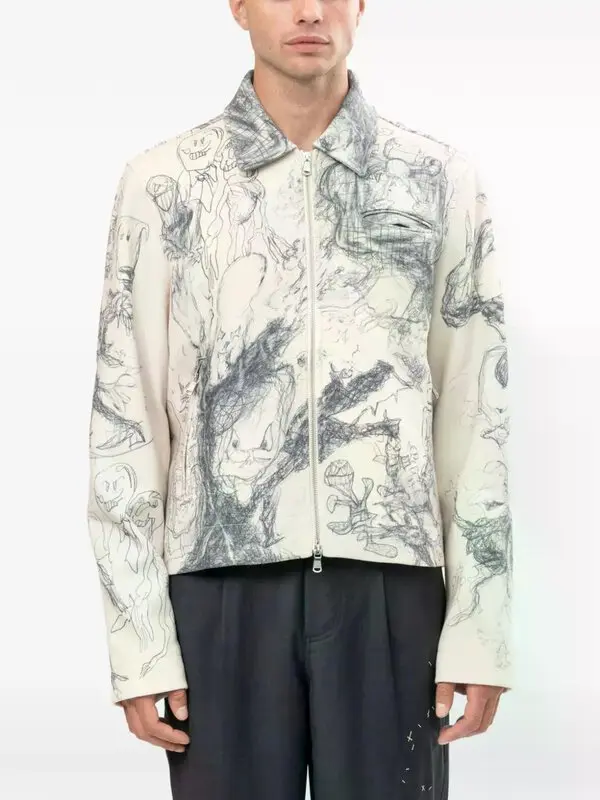 DOMREBEL Drawings Sketch-print Jacket