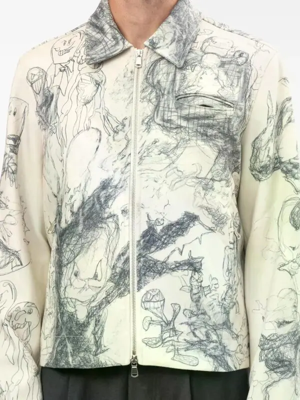 DOMREBEL Drawings Sketch-print Jacket