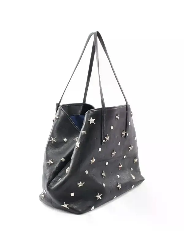 JIMMY CHOO 2000s Sasha Star-stud Tote Bag - Black