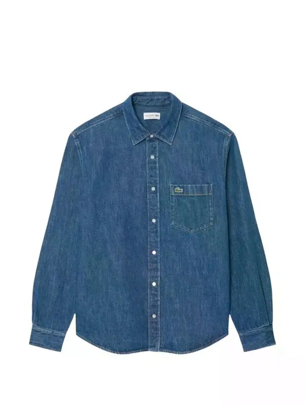 Lacoste Logo-patch Denim Shirt