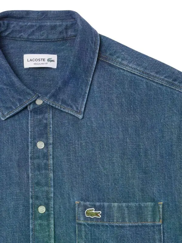 Lacoste Logo-patch Denim Shirt