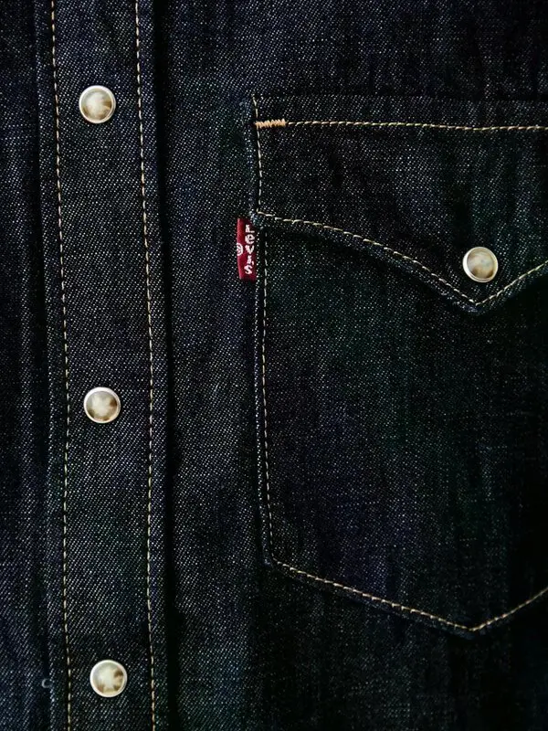 LEVI'S Western-style Denim Shirt