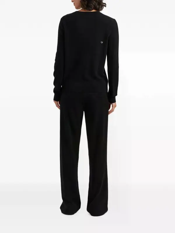 Chinti & Parker Slogan-embroidered Wool Sweater