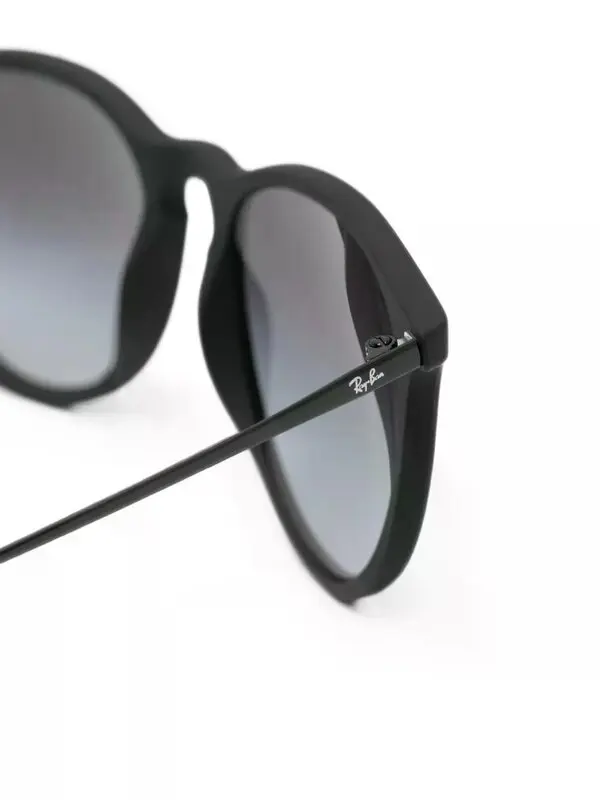Ray-ban Erika Round-frame Sunglasses - Black