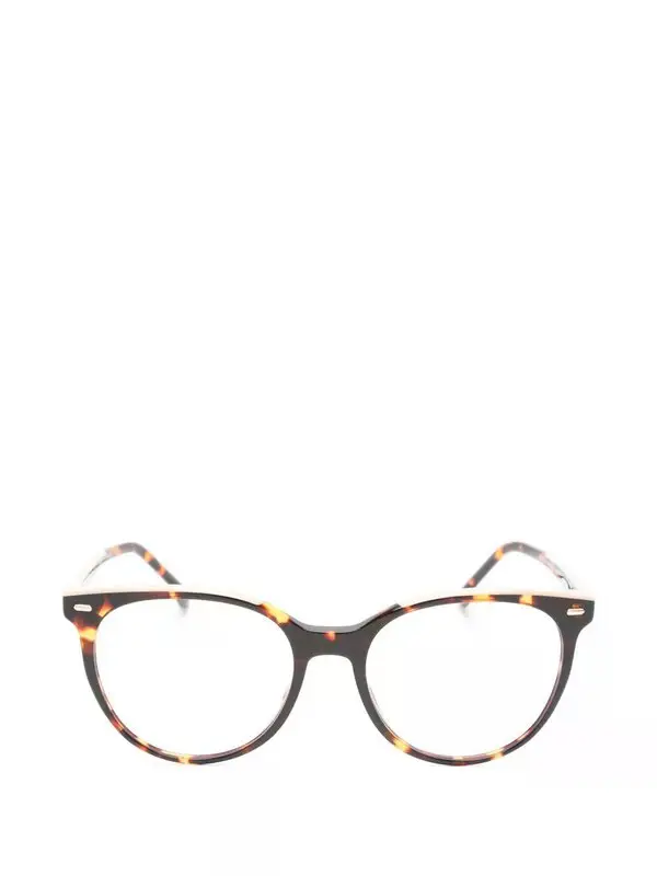 Carrera Eyewear Tortoiseshell-effect Round-frame Glasses