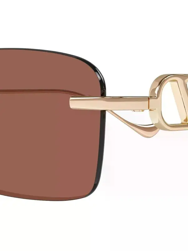 Valentino Garavani Vlogo Rectangle-frame Sunglasses