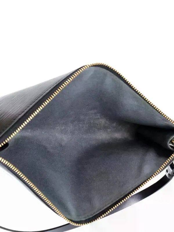 LOUIS VUITTON Pochette Accessoires Epi Leather Clutch Bag - Black