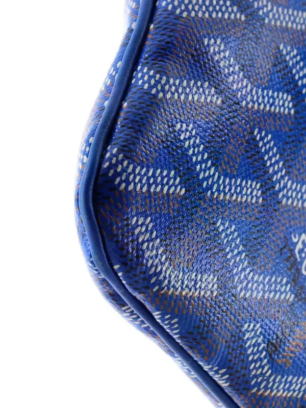 Goyard Senat Zip Coated Canvas Mm Pouch - Blue