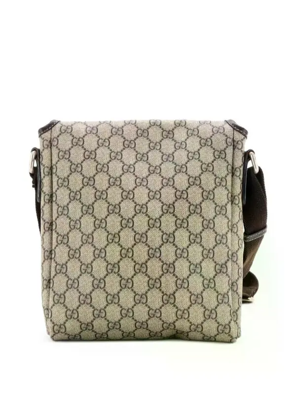 Gucci Flap Messenger Gg Coated Canvas Small Crossbody Bag