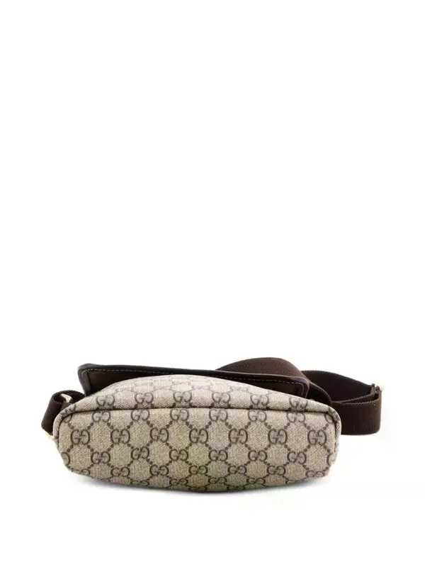 Gucci Flap Messenger Gg Coated Canvas Small Crossbody Bag
