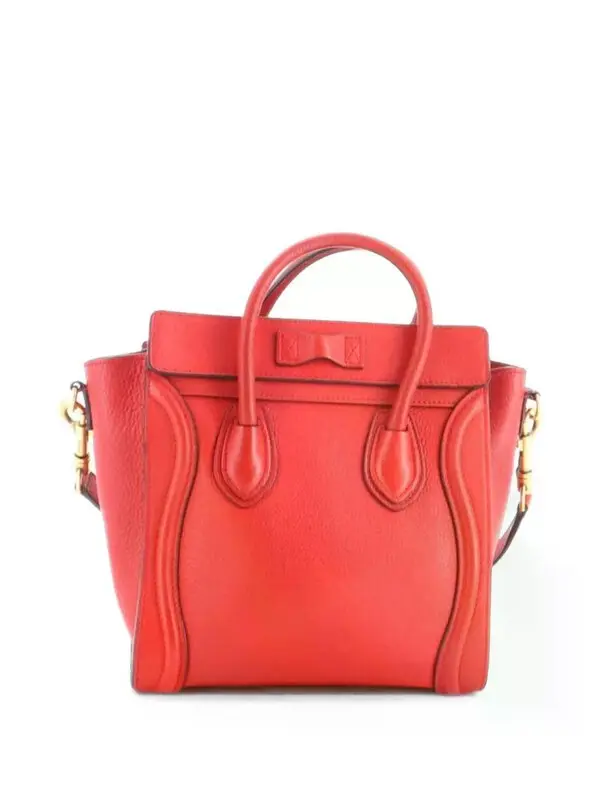 Celine Luggage Bag Grainy Leather Nano Crossbody Bag