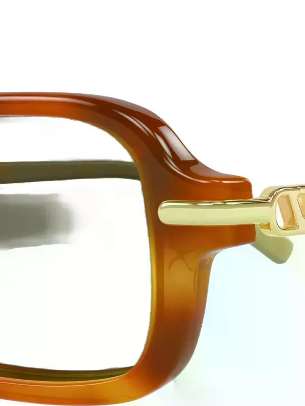 Valentino Garavani Vlogo Rectangle-frame Sunglasses