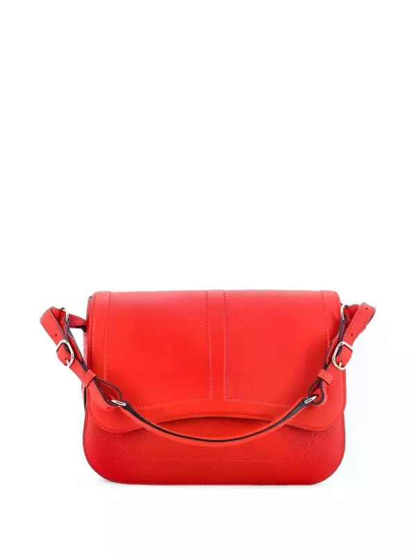 Hermès Harnais Epsom And Tadelakt Shoulder Bag - Red