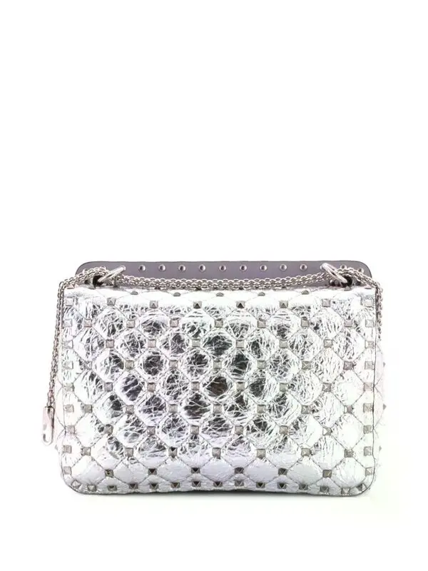 Valentino Garavani Rockstud Spike Flap Bag Quilted Leather Medium Crossbody Bag