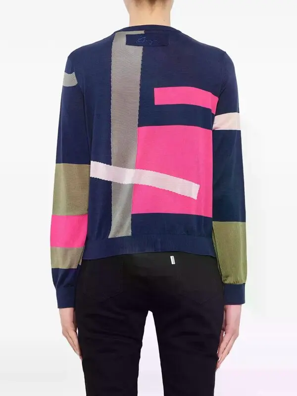 Kenzo Geometric-pattern Long-sleeve Sweater