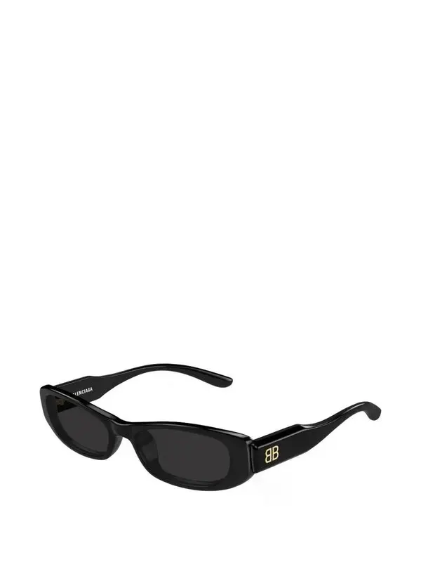 Balenciaga Bb Logo-plaque Rectangle-frame Sunglasses