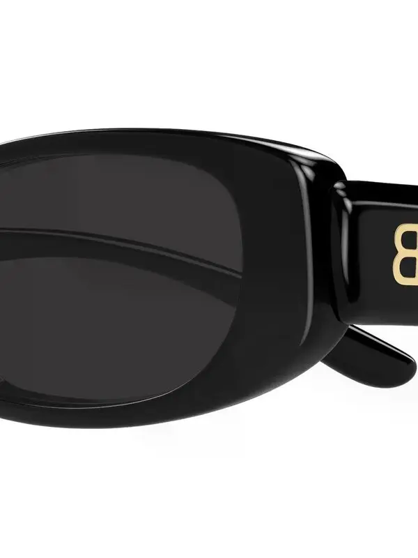 Balenciaga Bb Logo-plaque Rectangle-frame Sunglasses