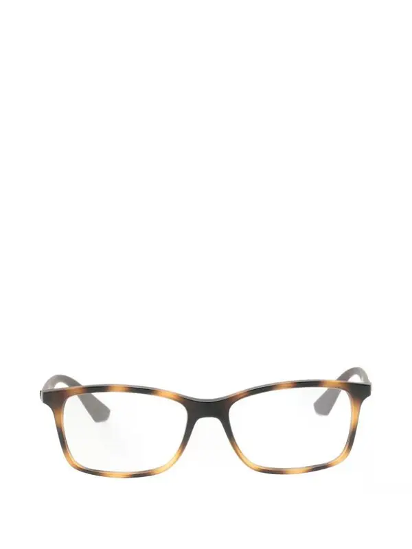 Ray-ban Tortoiseshell-pattern Rectangle-frame Glasses - Brown