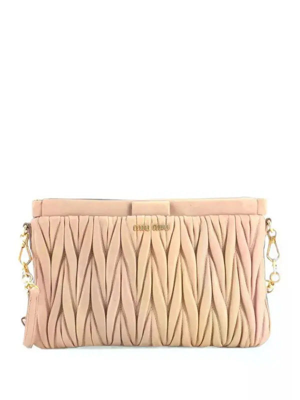 Miu Miu Flap Matelasse Leather Small Crossbody Bag