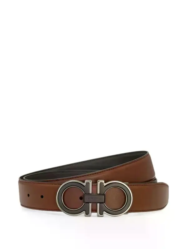 FERRAGAMO Reversible And Adjustable Gancini Belt