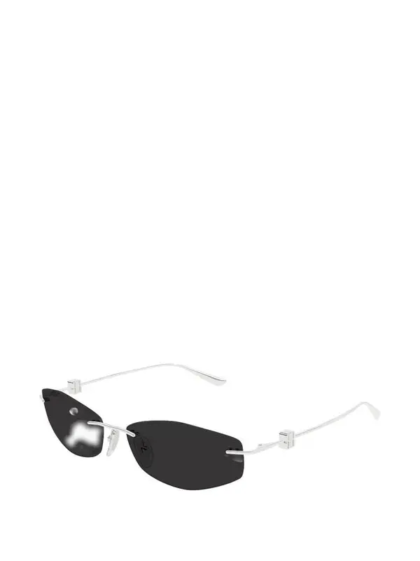 Balenciaga Nano Rimless Geometric-frame Sunglasses