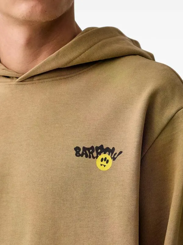 BARROW Graphic-print Pouch-pocket Hoodie