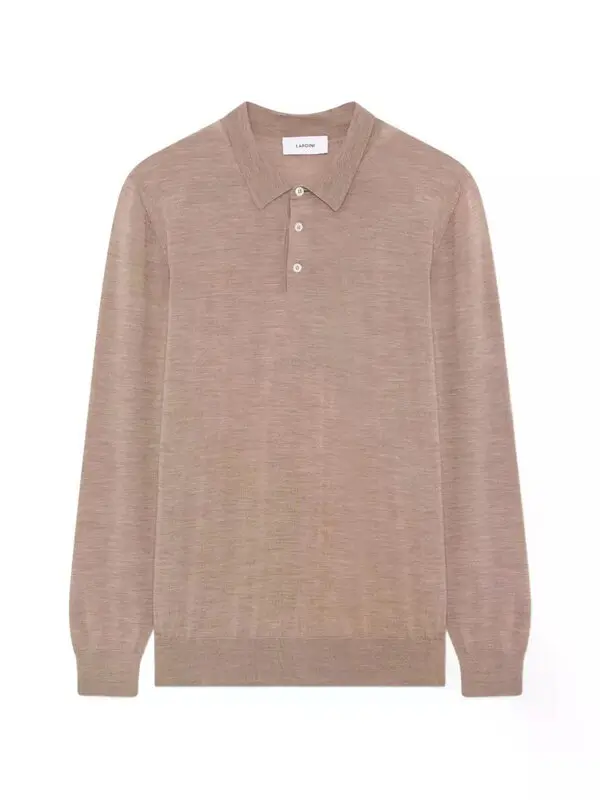 LARDINI Virgin Wool Polo Shirt