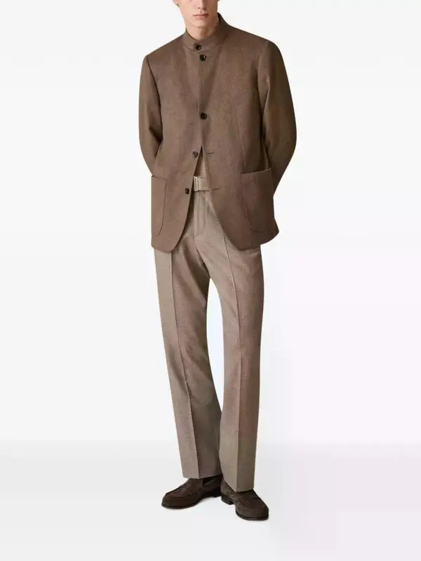 LARDINI Virgin Wool Polo Shirt