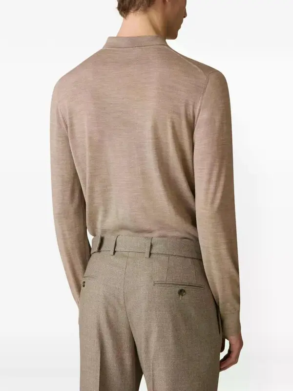 LARDINI Virgin Wool Polo Shirt