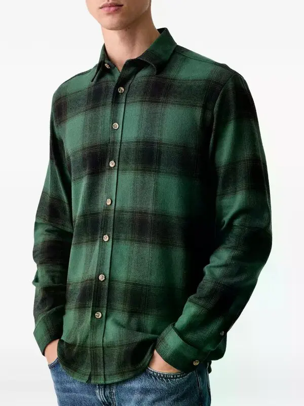 LINDBERGH Check-pattern Flannel Shirt