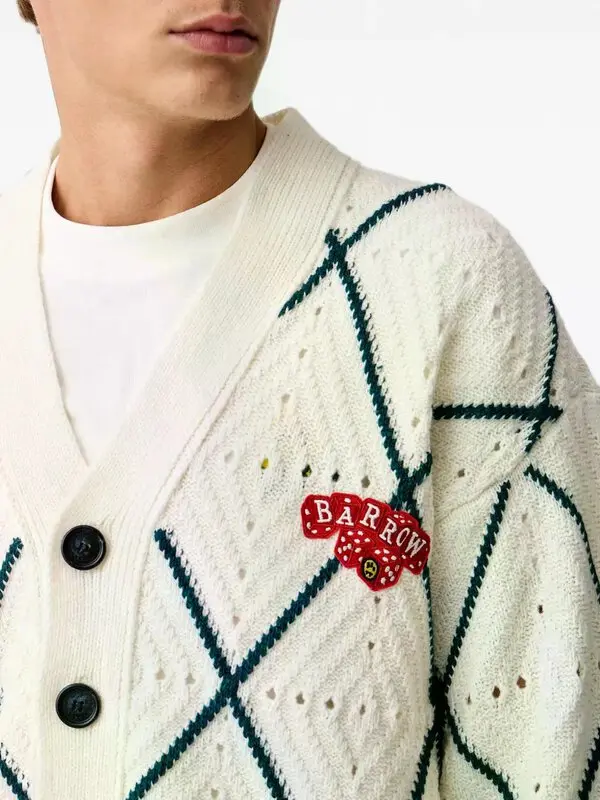 BARROW Logo-patch Cardigan