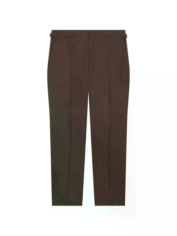 LARDINI Pleated Straight-leg Trousers