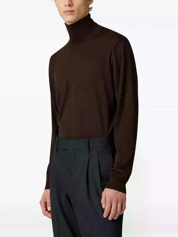 LARDINI Wool Turtleneck Sweater