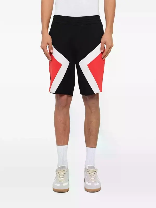 Neil Barrett Colour-block Knit Shorts