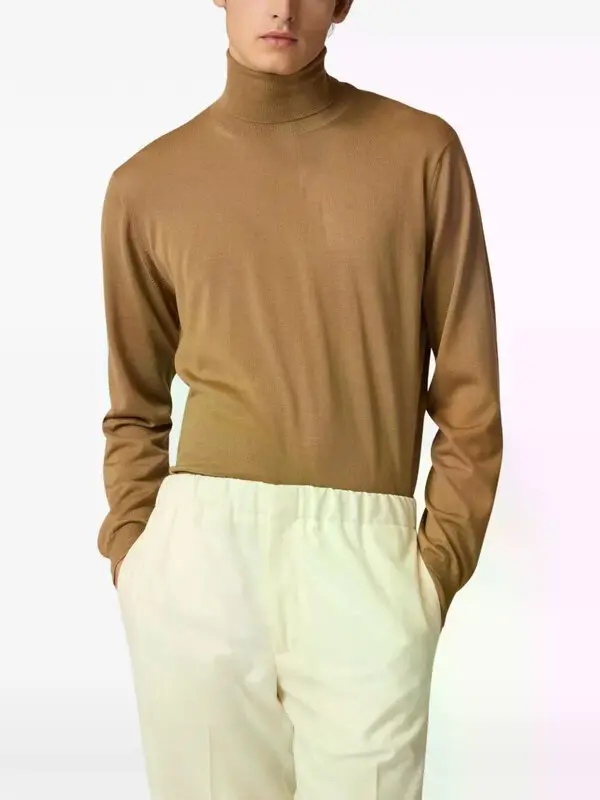 LARDINI Wool Turtleneck Sweater