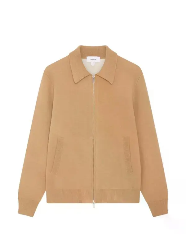 LARDINI Zip-up Knitted Bomber Jacket