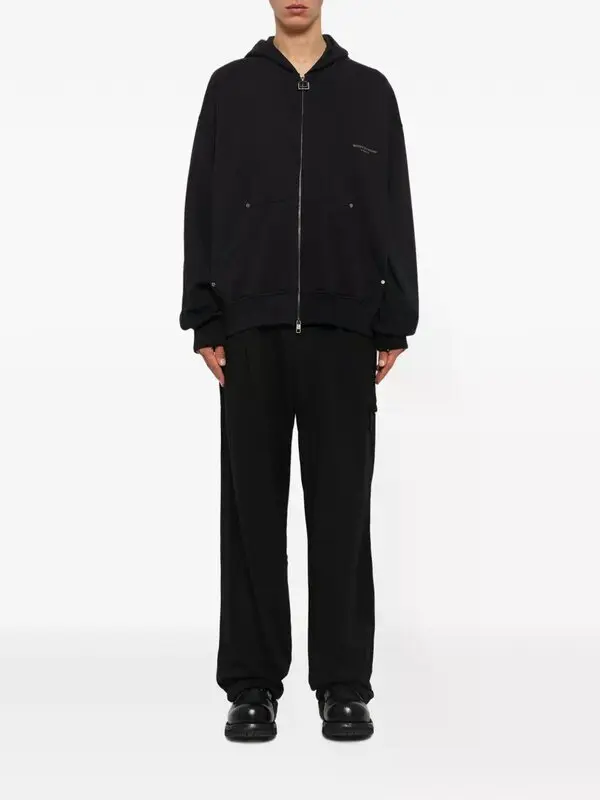 WOOYOUNGMI Scenery Forest-print Zip-up Hoodie - Black