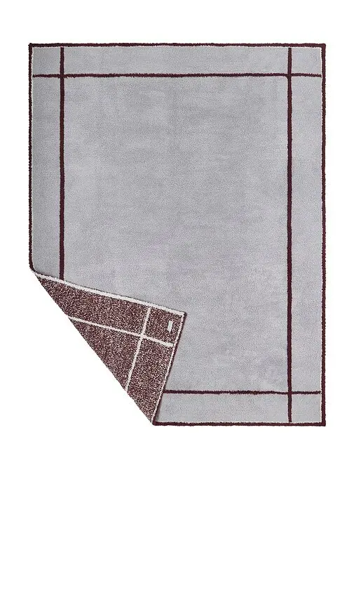 Barefoot Dreams Cozychic Belmar Border Throw