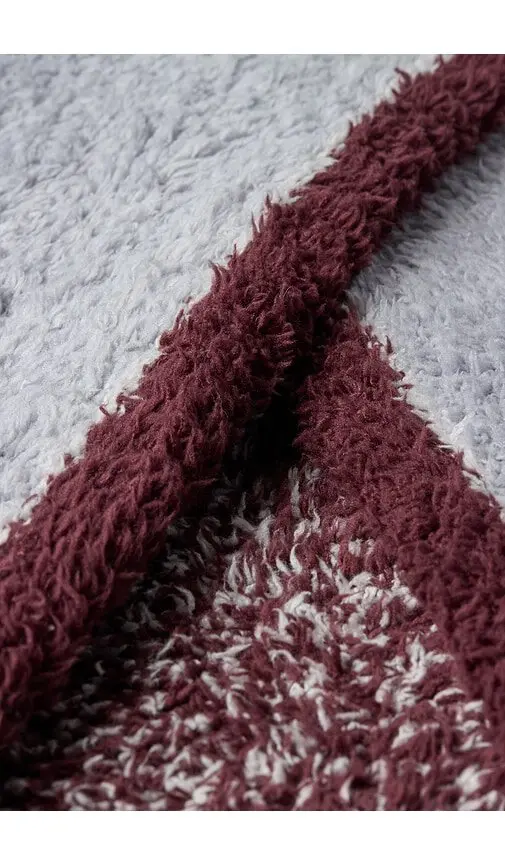 Barefoot Dreams Cozychic Belmar Border Throw