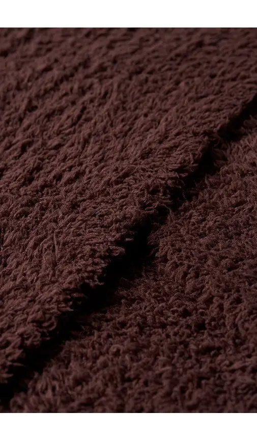 Barefoot Dreams Cozychic Ribbed Throw - Brown