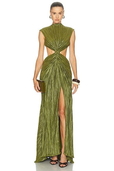 Cult Gaia Voss Gown - Chive
