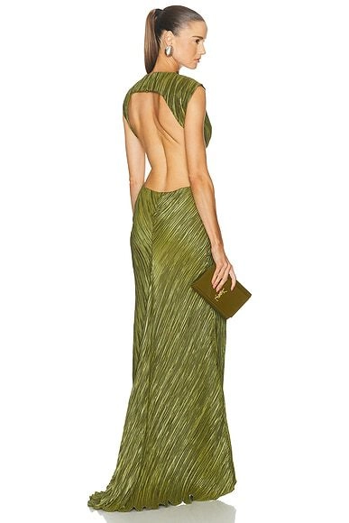 Cult Gaia Voss Gown - Chive