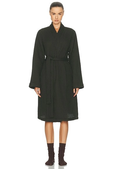PARACHUTE Waffle Robe - Evergreen