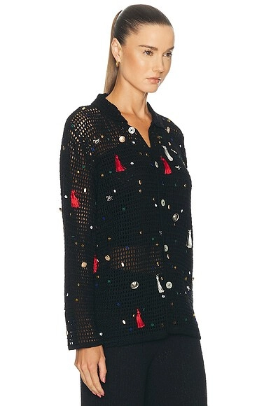 BODE Crochet Charm Shirt