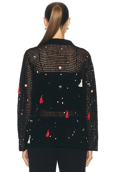BODE Crochet Charm Shirt