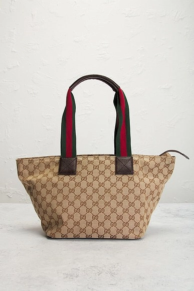 Gucci Web Bucket Tote Bag