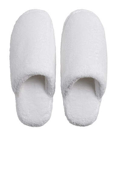 PARACHUTE Classic Plush Slippers - White