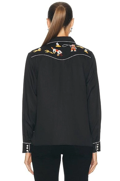 BODE Checkers Western Shirt