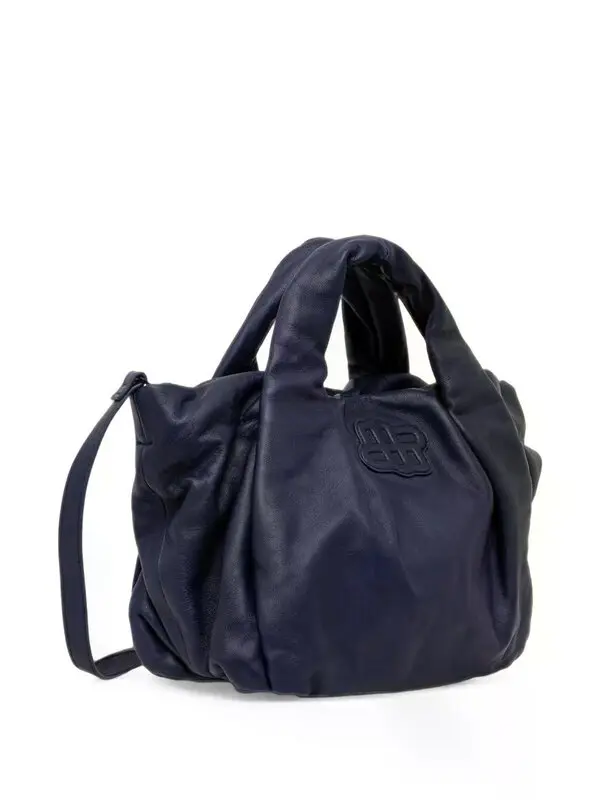 Munthe Lix Logo-patch Calf Leather Tote Bag