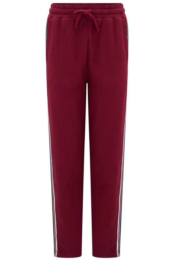 SUGARHILL BRIGHTON Alissa Joggers Oxblood Stripe